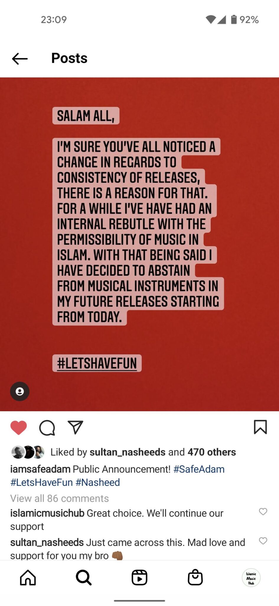 One Day by Safe Adam - He's Now a Vocals Only Singer