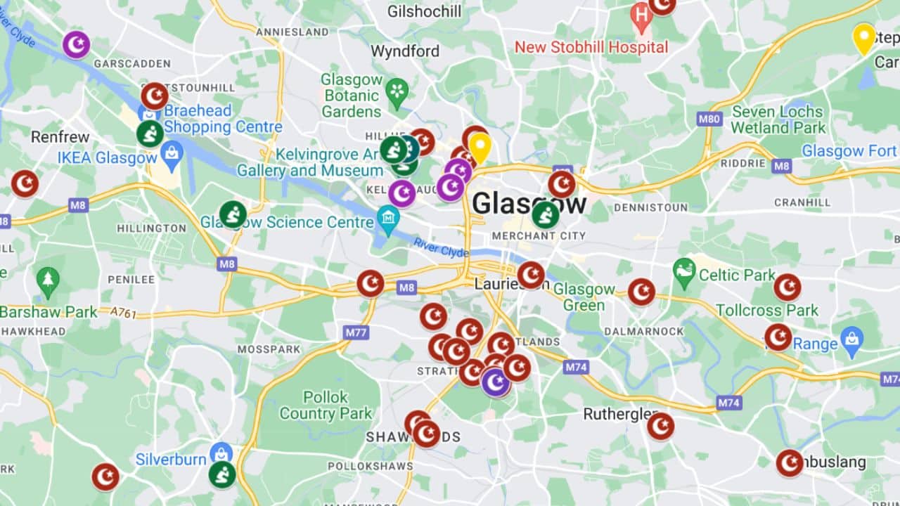 Every Mosque & Prayer Room in Glasgow - Islamic Music Hub